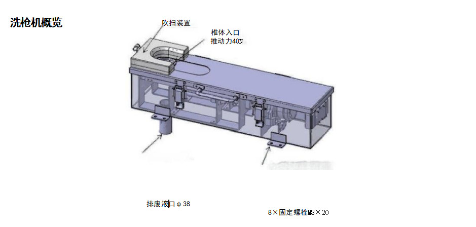 Spray Gun Clean Machine With Mechanical Gun Guides A0-F-CLNGUN