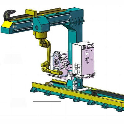 Intelligent Welding Robot System With Gantry 7th 8th 9th Axis 2 Robots ...