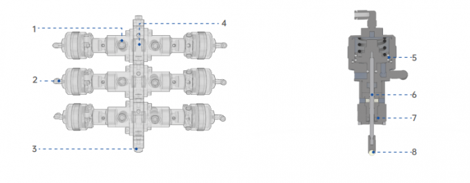 CV3000 Stainless Steel High-pressure Color Change Valve For Robotic ...